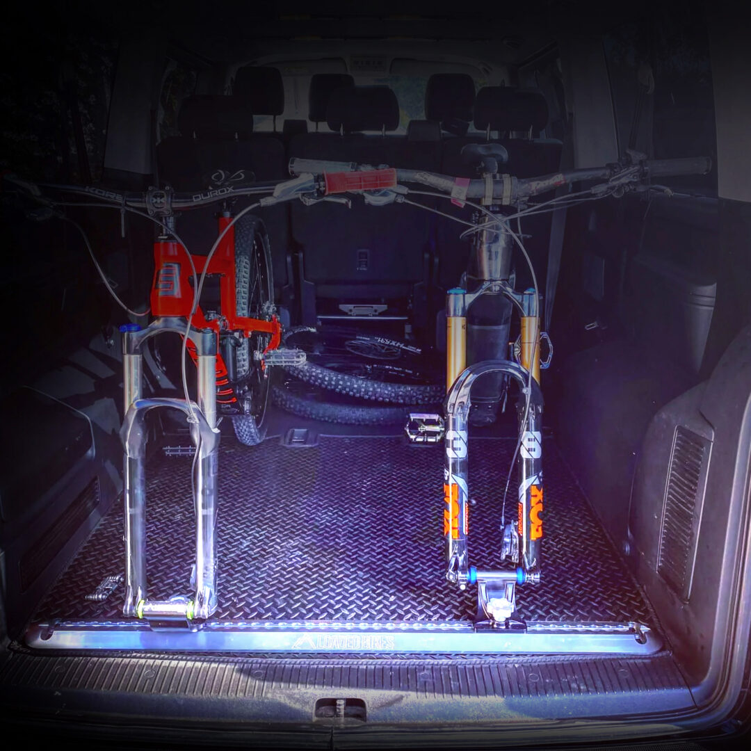 Retrofit L-Track Threshold Rail - VW Transporter - Loaded Bikes