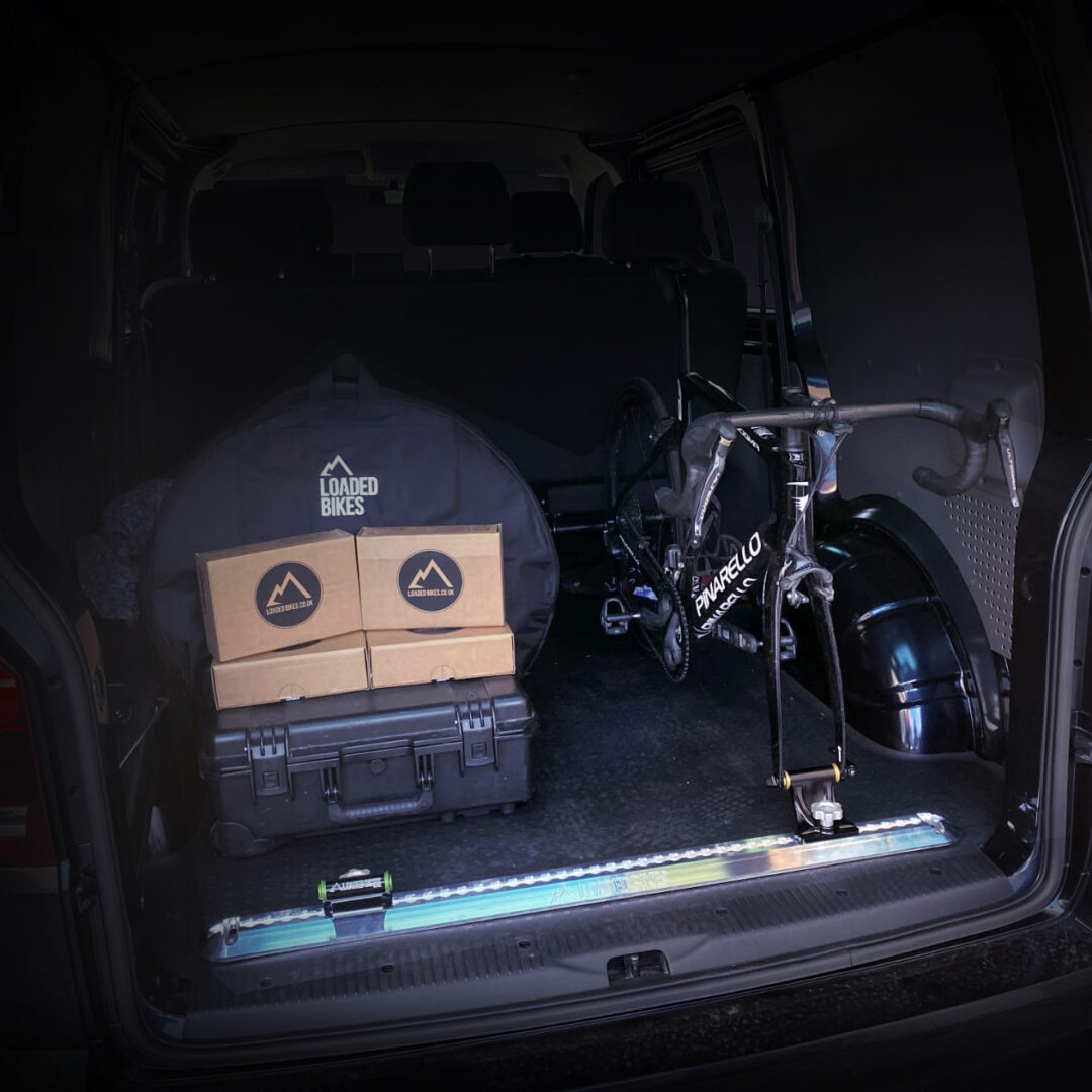 Retrofit L-Track Threshold Rail - VW Transporter - Loaded Bikes