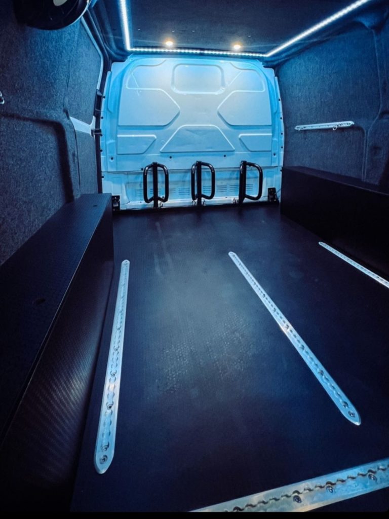 Ford Transit Custom Van Bike Rack - Loaded Bikes